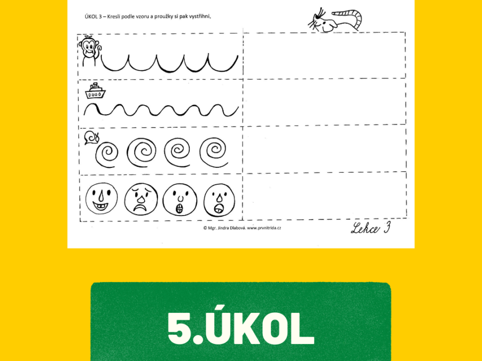 Grafomotorické cviky pro uvolnění ruky